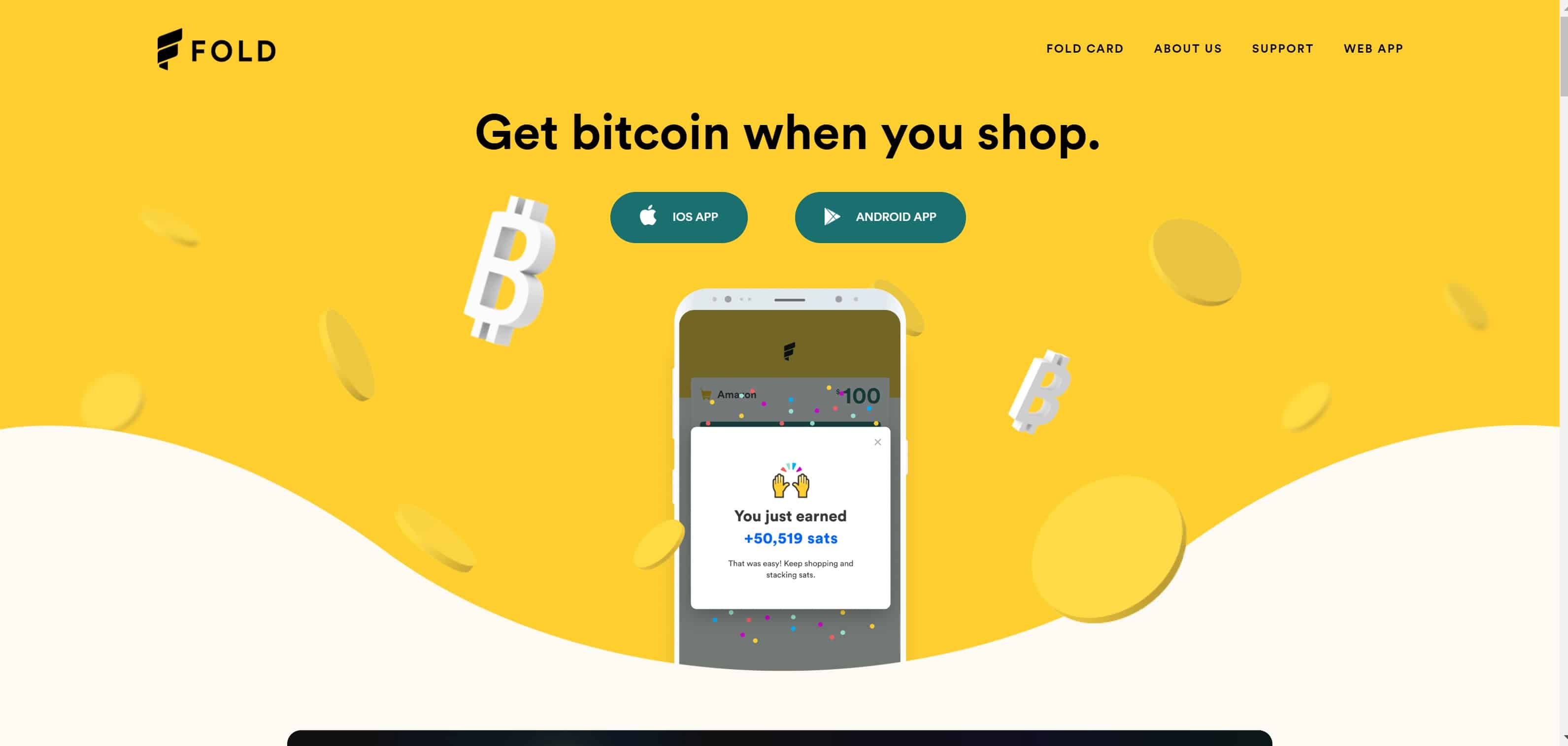 Avis sur Fold - Récompenses en bitcoins sur Fold