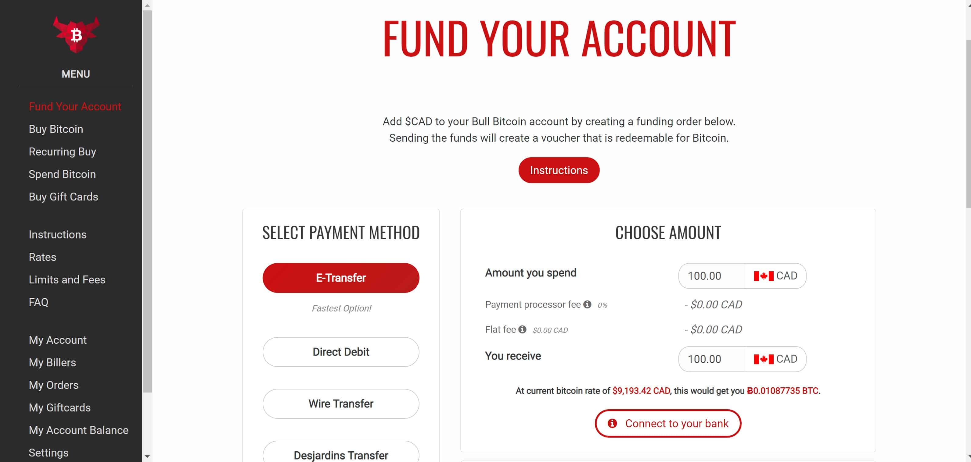 Bull Bitcoin Review - Using BullBitcoin.com in Canada